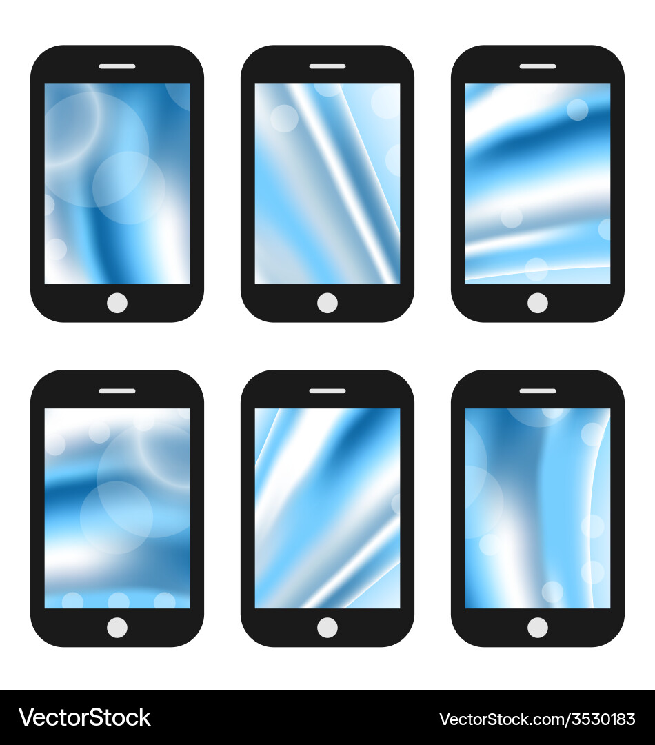 Abstract splash screens for mobile phones app Vector Image