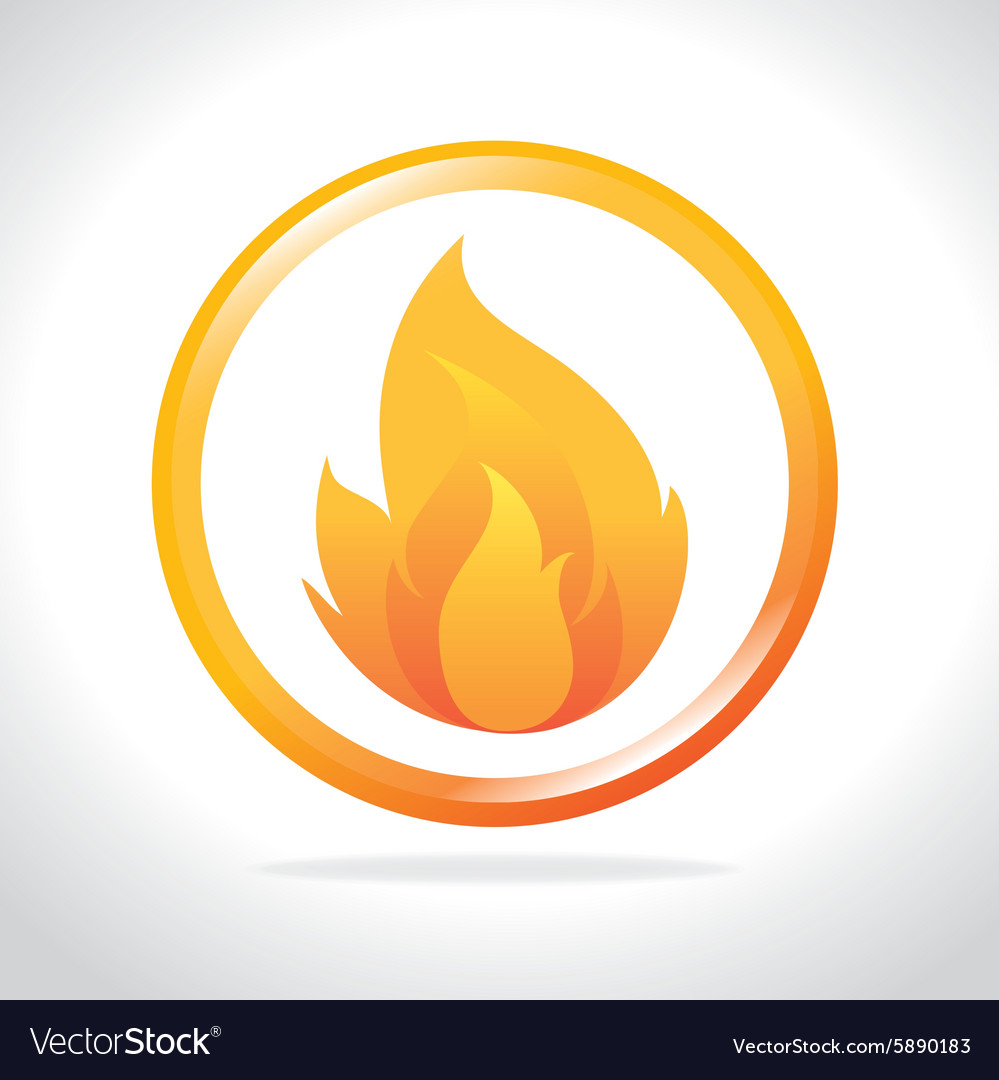 Fire digital design Royalty Free Vector Image - VectorStock