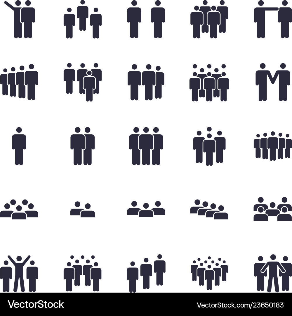 Groups persons icon business team person Vector Image