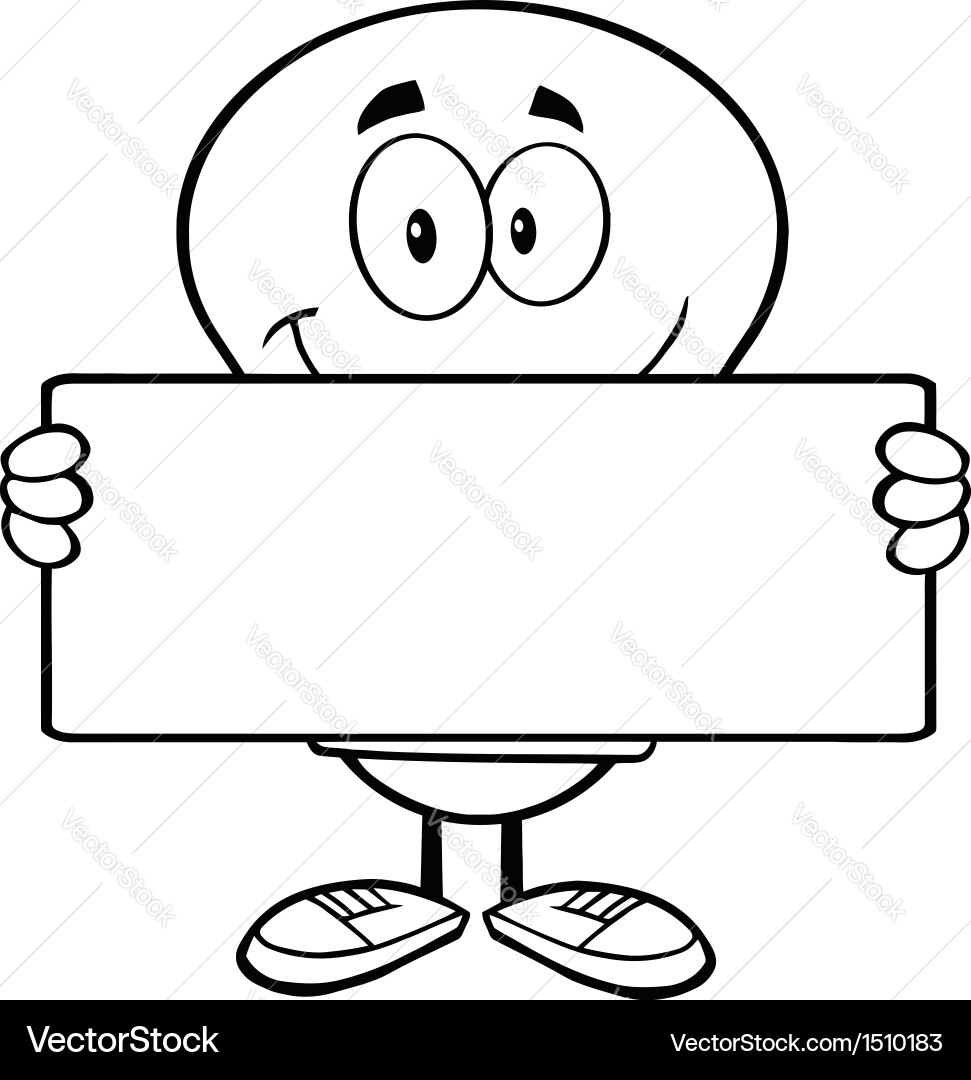 Light bulb holding a sign Royalty Free Vector Image