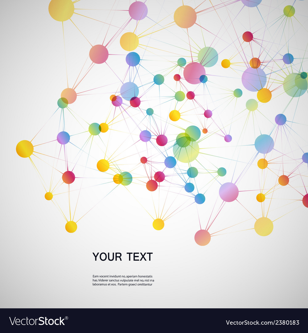 Network connection and dna eps10 Royalty Free Vector Image