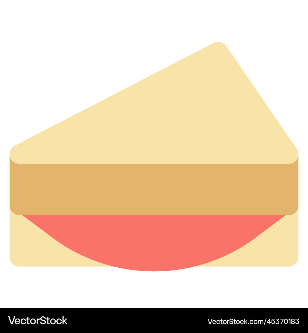 Sandwich loaded with cheese and fillings Vector Image
