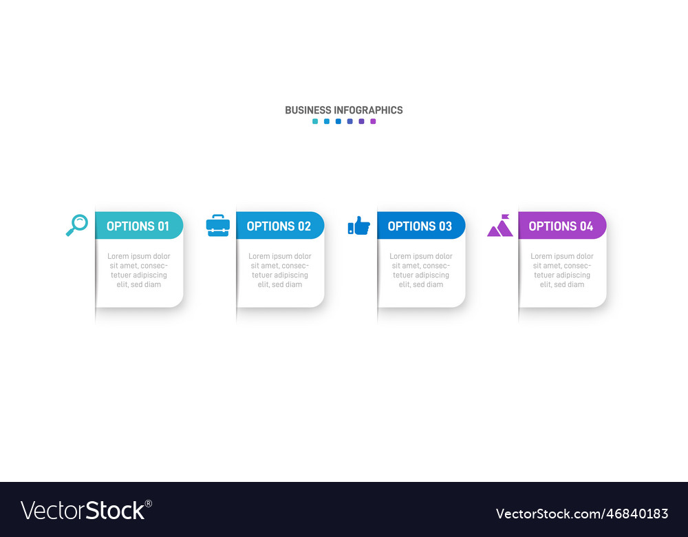 Timeline infographic with infochart modern Vector Image
