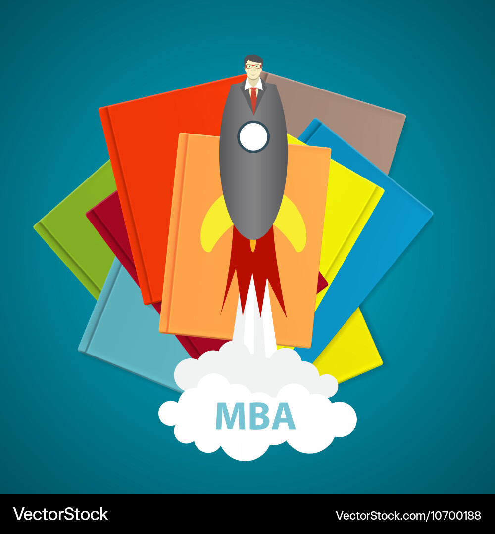 Business mba education concept trends Royalty Free Vector