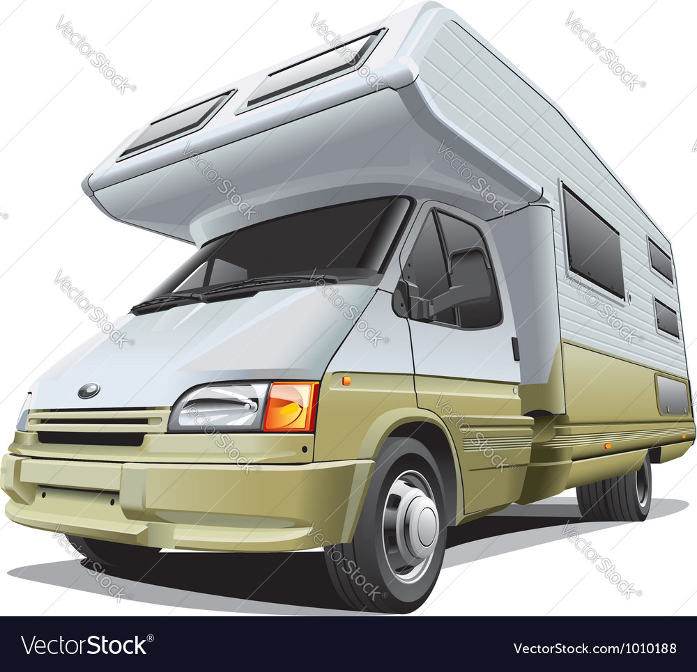 Compact camper Royalty Free Vector Image - VectorStock