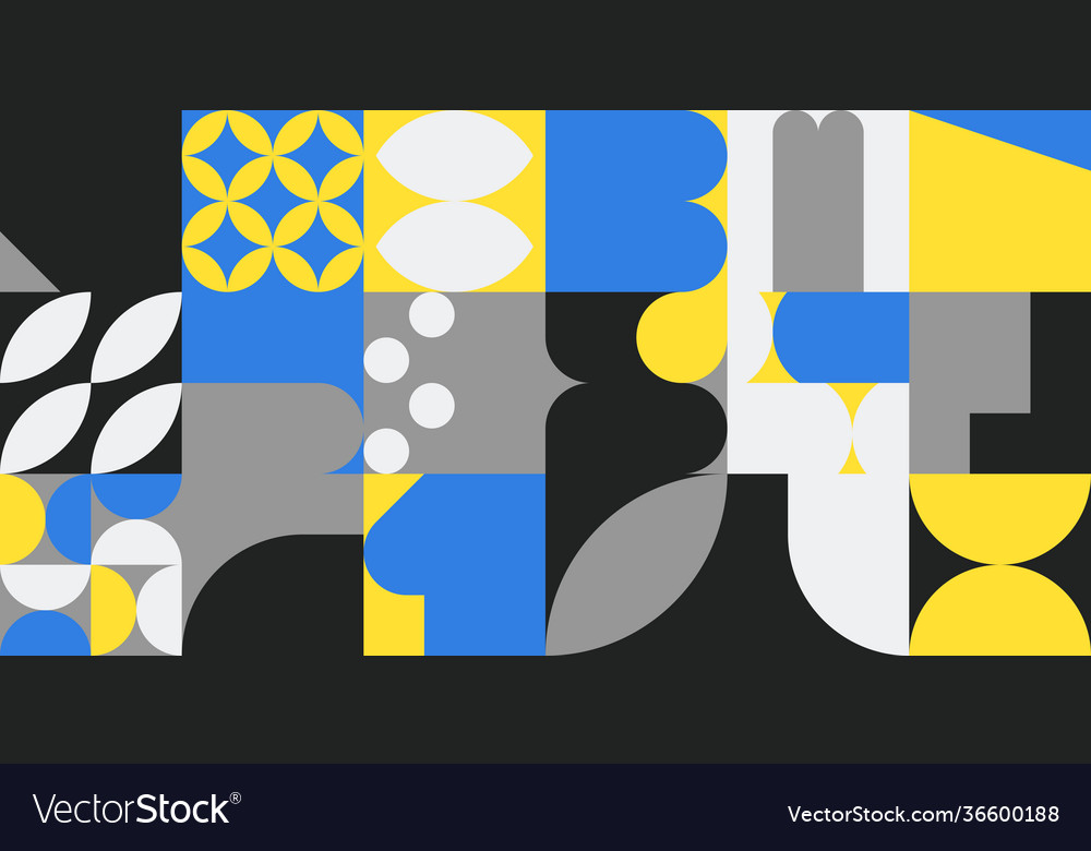 Digital collage pattern design Royalty Free Vector Image