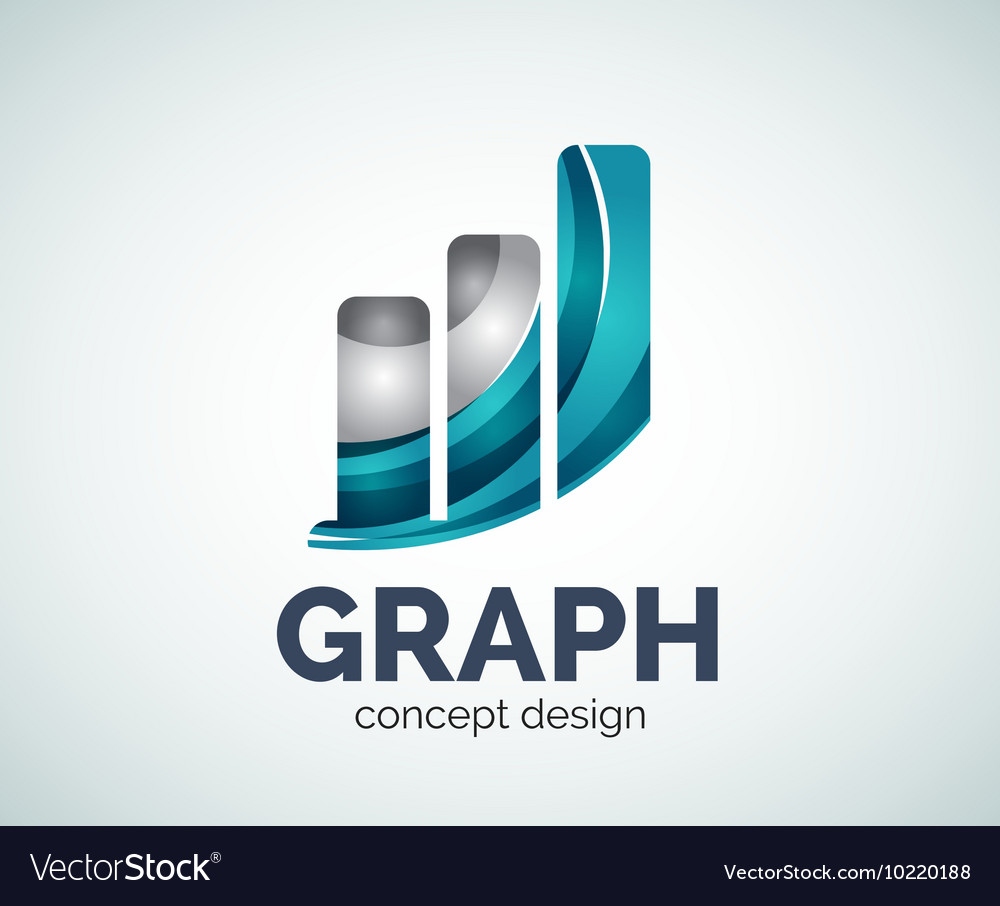 Graph logo template Royalty Free Vector Image - VectorStock