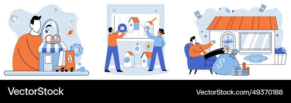 Local business providing exceptional service is Vector Image