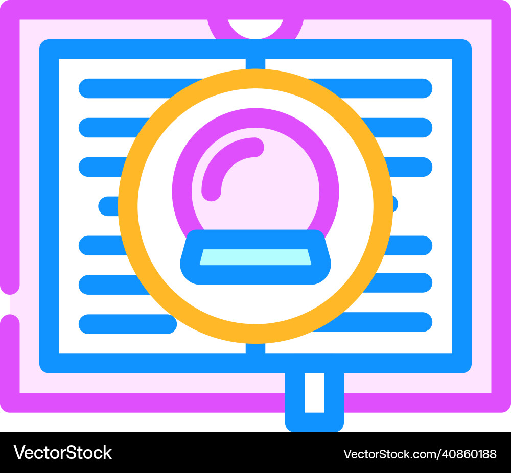 Magic realism literature color icon Royalty Free Vector