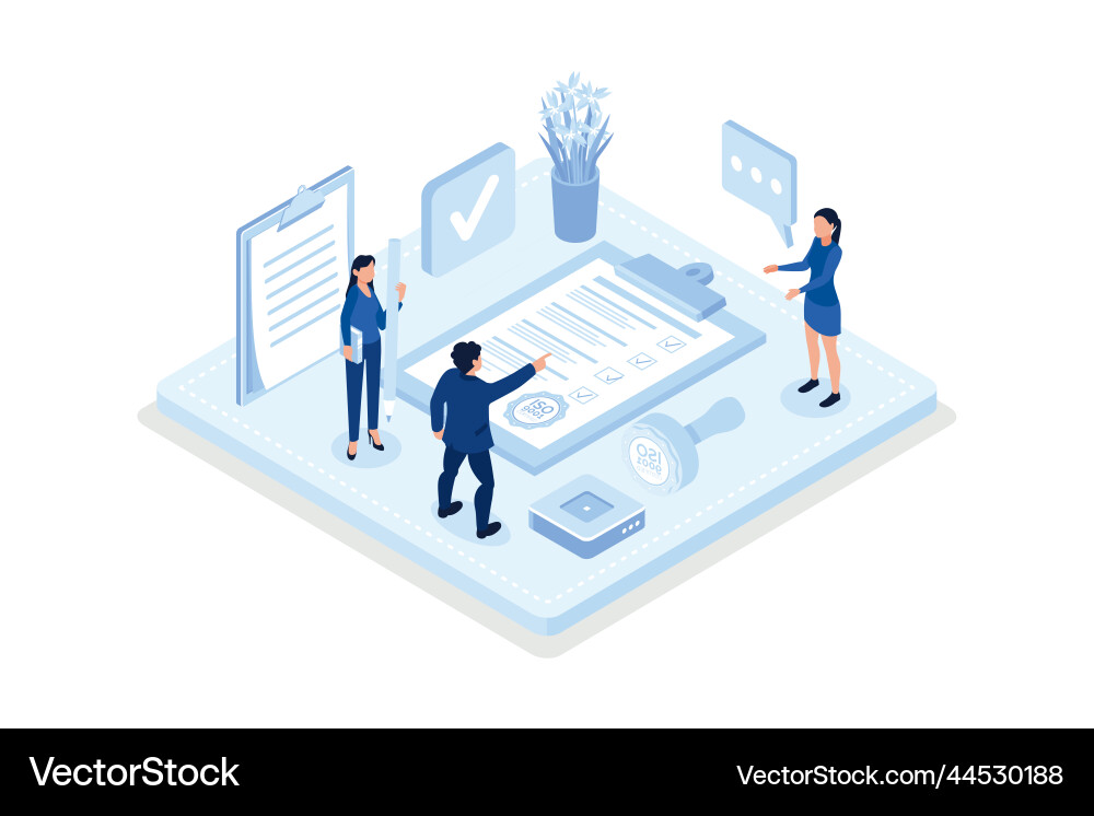 Public finance characters receiving grant Vector Image