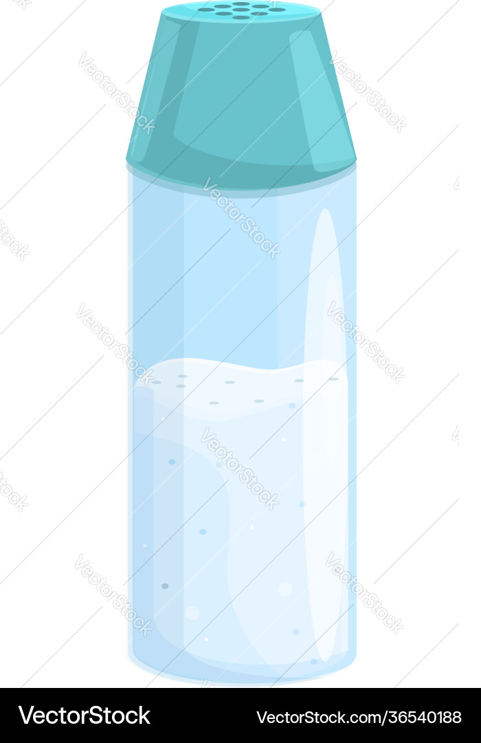 Salt jar icon cartoon style Royalty Free Vector Image