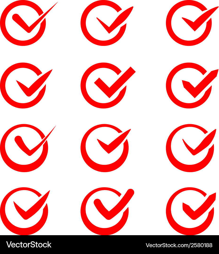 Set of nine different Royalty Free Vector Image