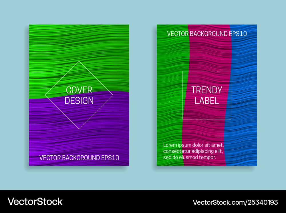 Colorful dynamic backgrounds for cover design Vector Image