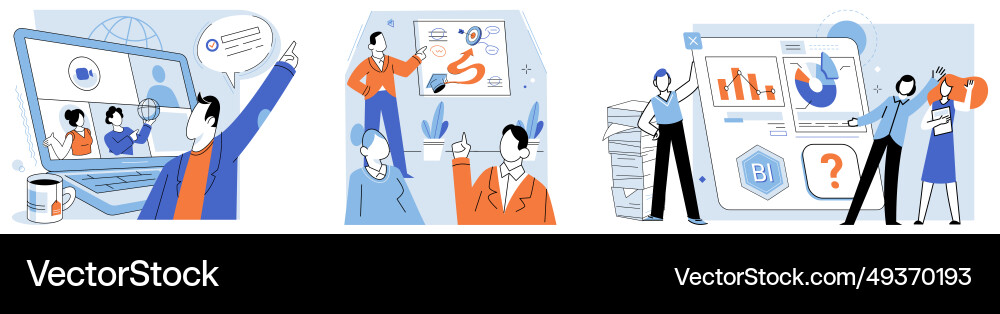 Corporate training i want to learn how coach Vector Image