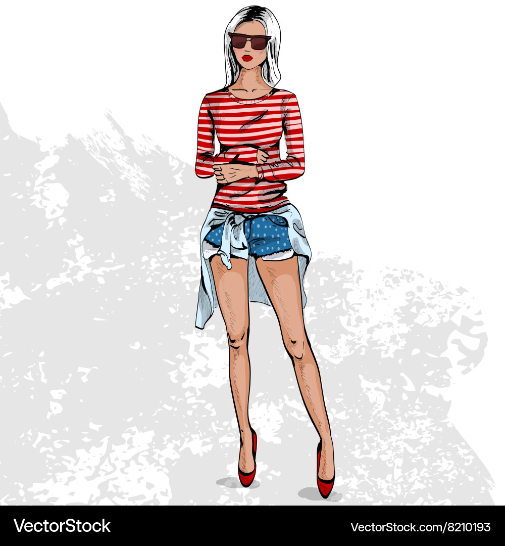Fashion look color Royalty Free Vector Image - VectorStock