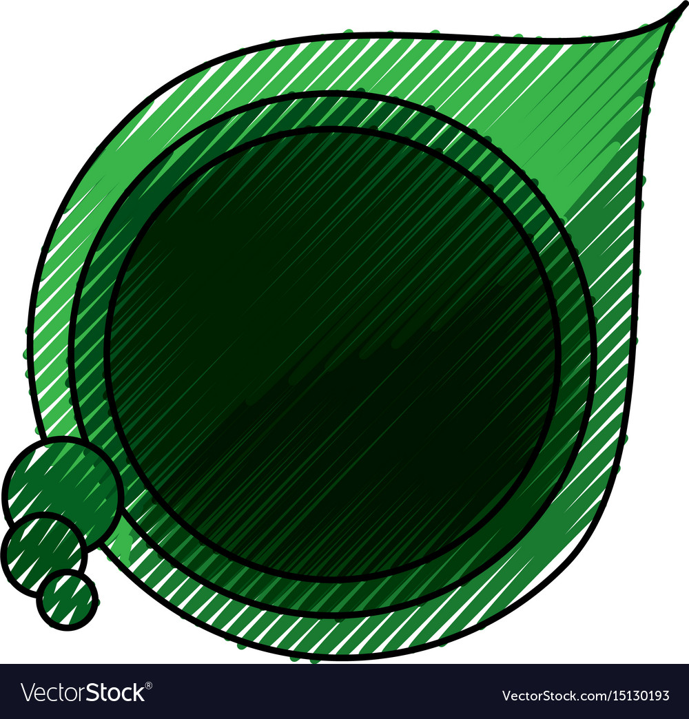 Green leaf bubble Royalty Free Vector Image - VectorStock
