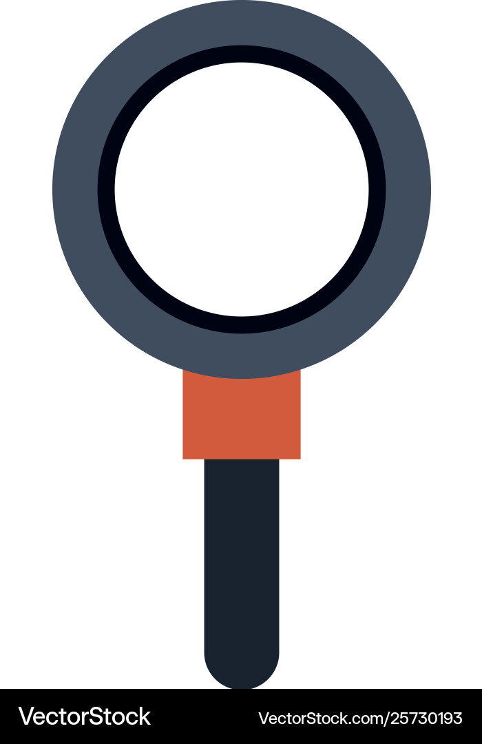 Magnifying glass icon cartoon isolated Royalty Free Vector