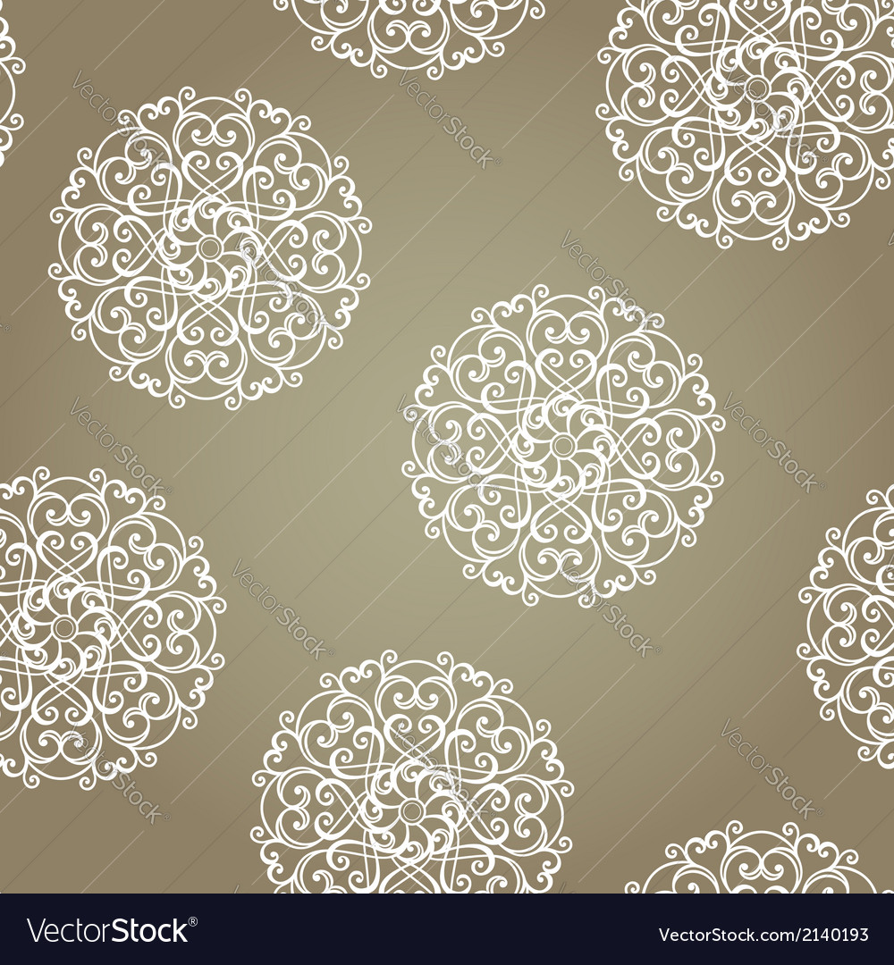 Seamless ornate pattern Royalty Free Vector Image