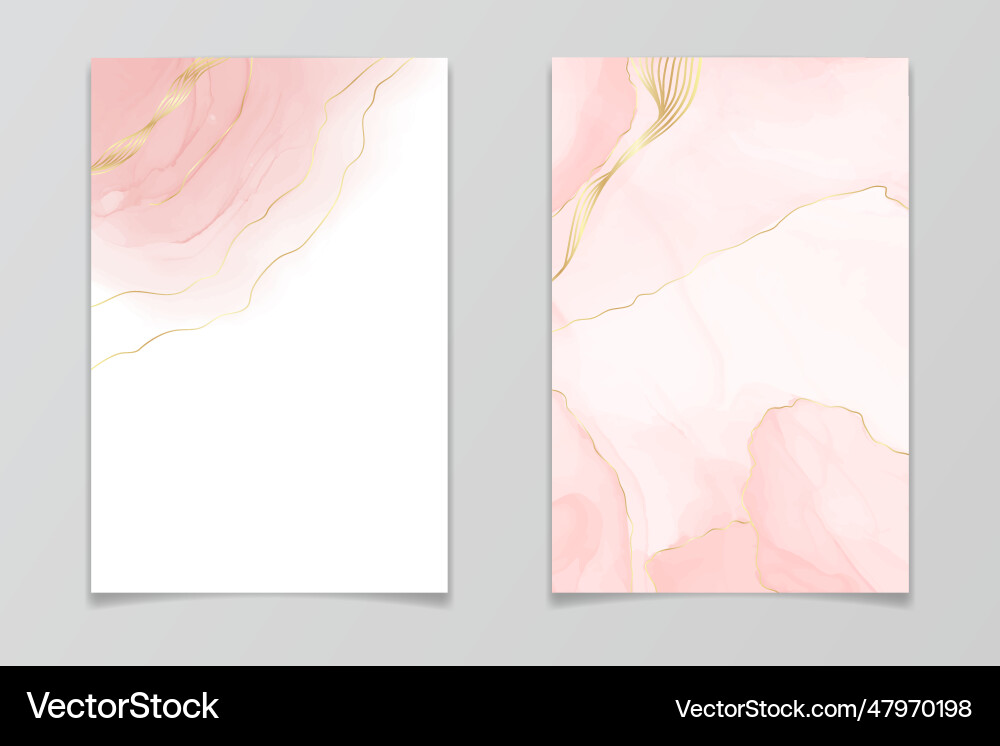 Abstract rose blush liquid watercolor background Vector Image