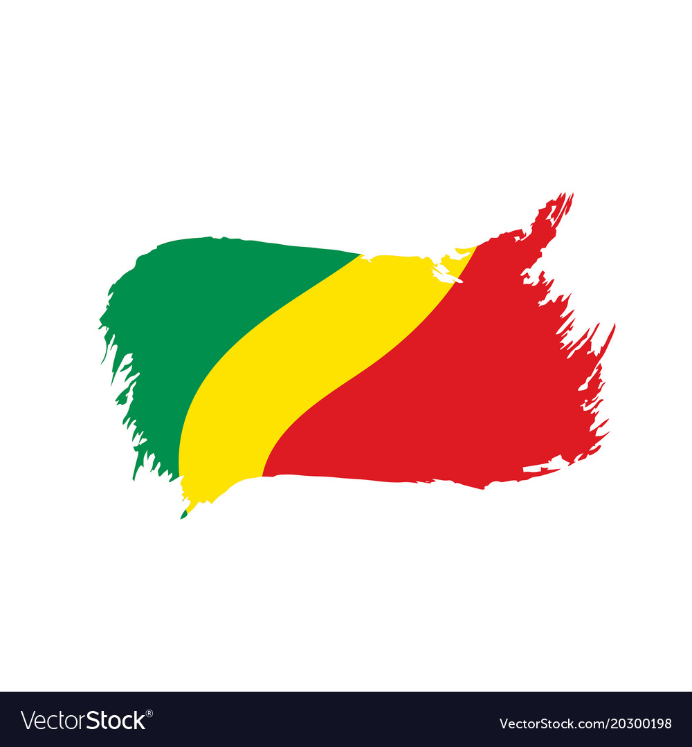 Congo flag Royalty Free Vector Image - VectorStock