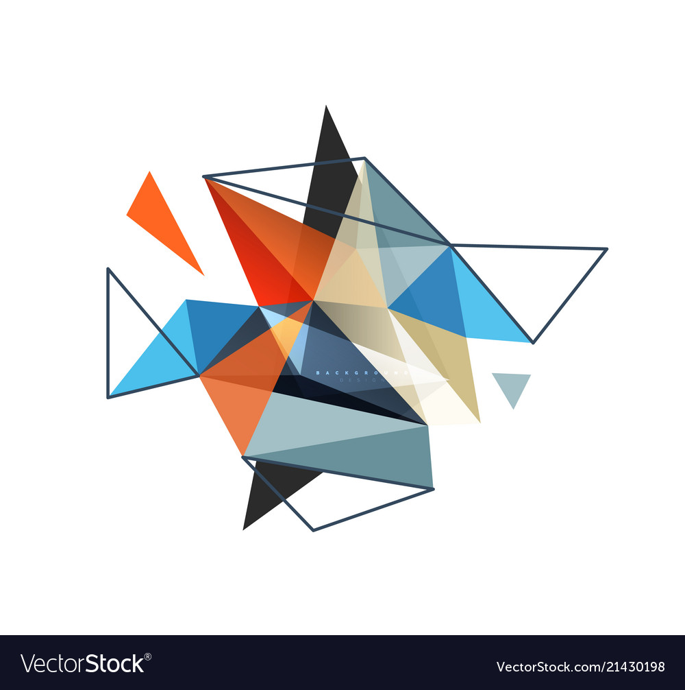 Triangle abstract background low poly Royalty Free Vector
