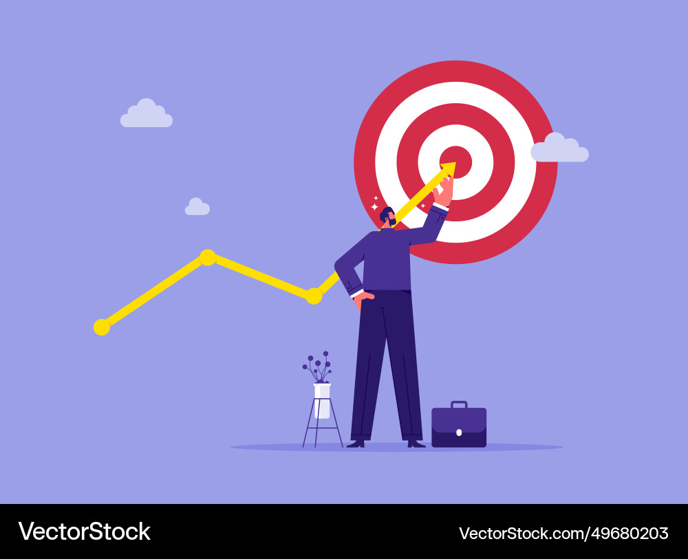 Aspiration to victory or ambition Royalty Free Vector Image