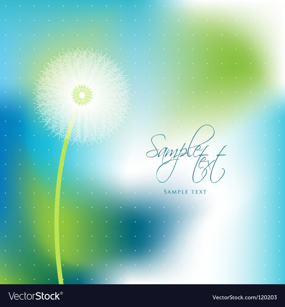 Dandelion Royalty Free Vector Image - VectorStock