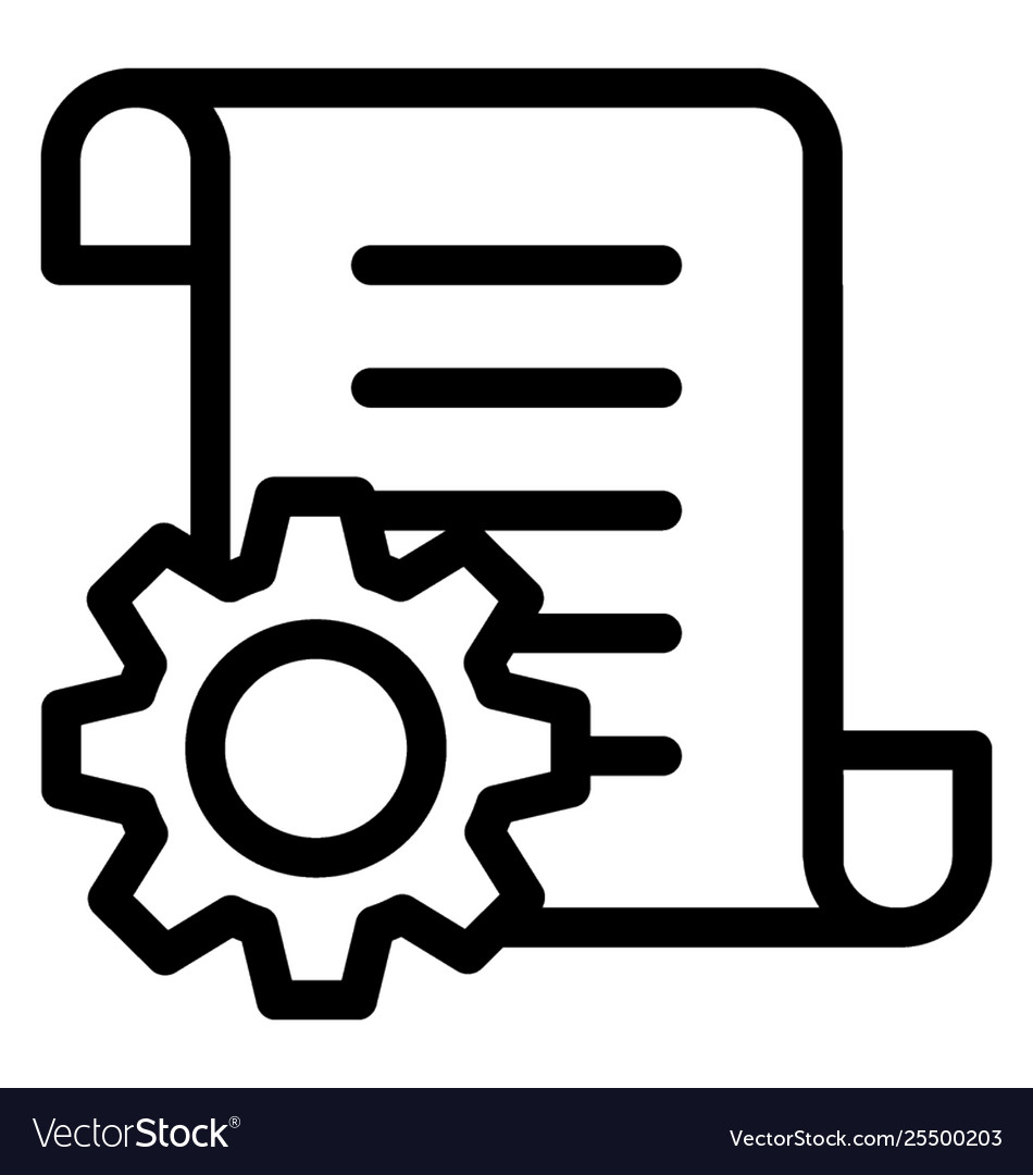 Document setting Royalty Free Vector Image - VectorStock