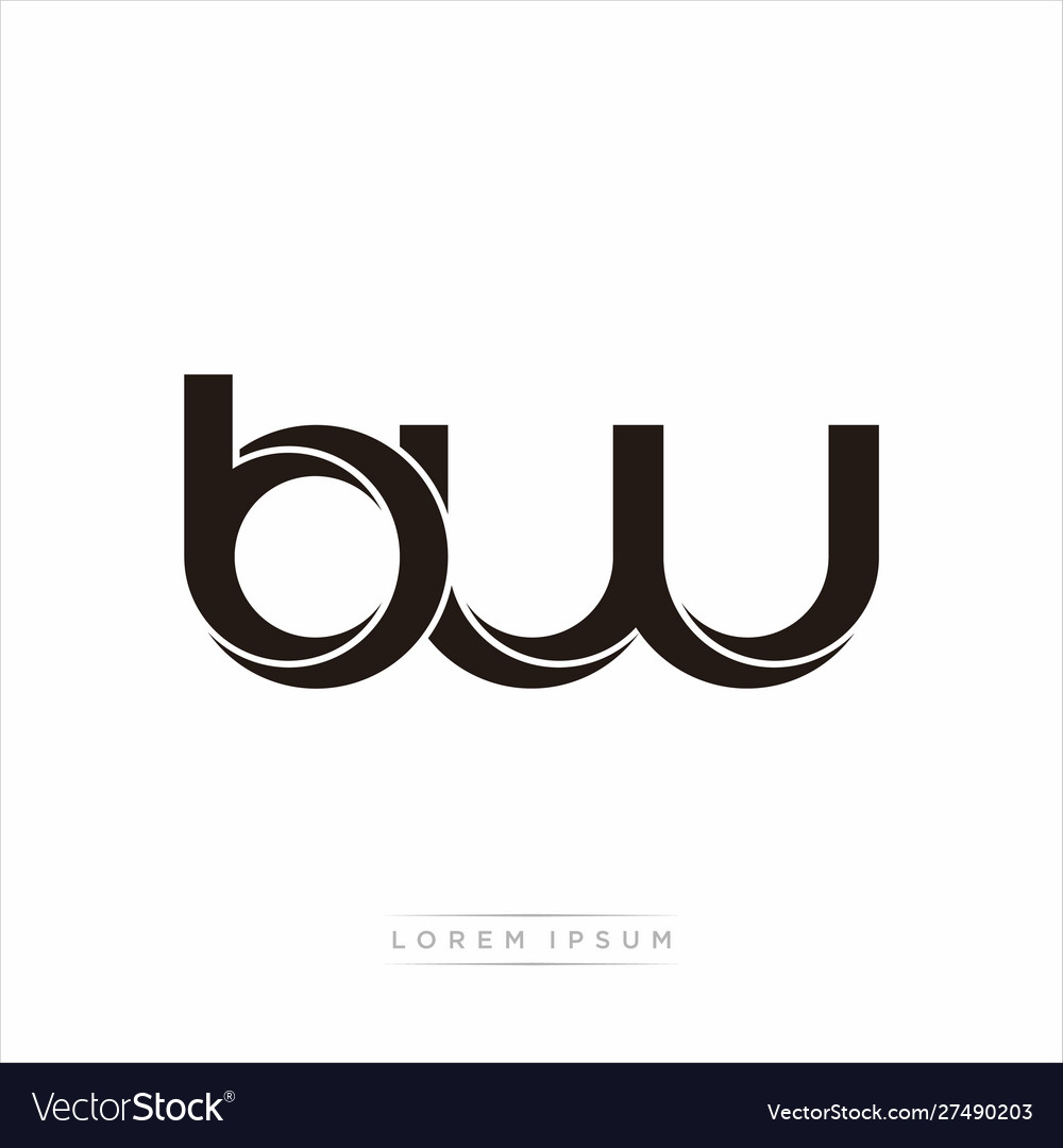 Initial letter split lowercase modern monogram Vector Image