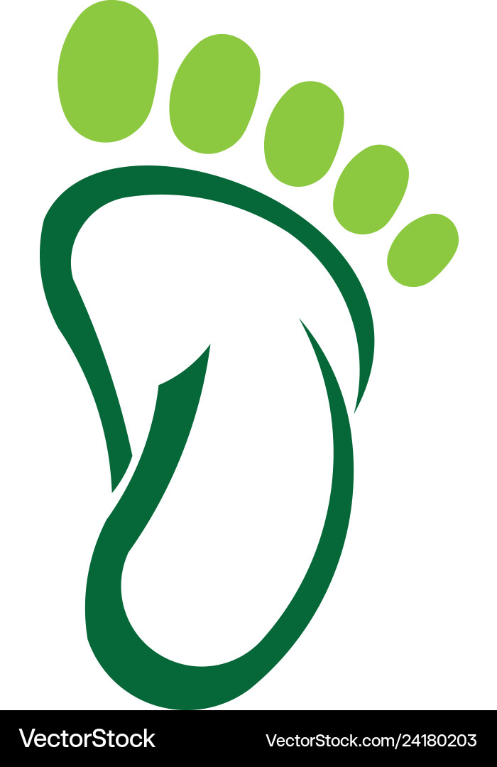 Left and right foot soles contour Royalty Free Vector Image