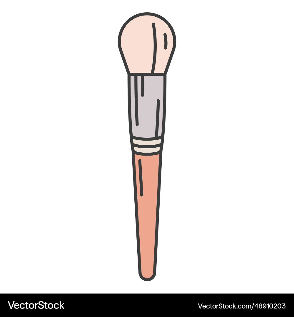 Makeup brush Royalty Free Vector Image - VectorStock