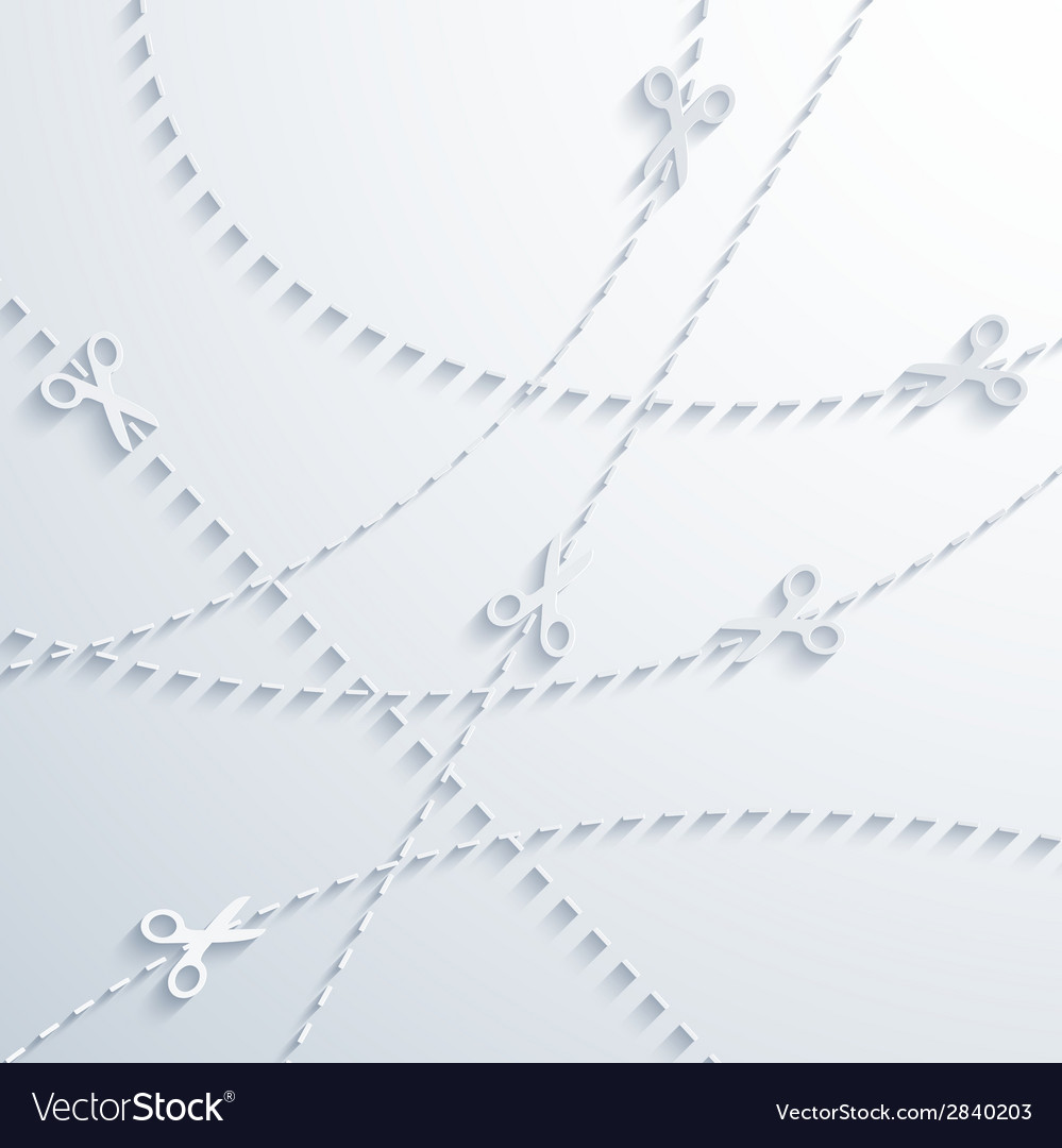 Modern scissors background Royalty Free Vector Image