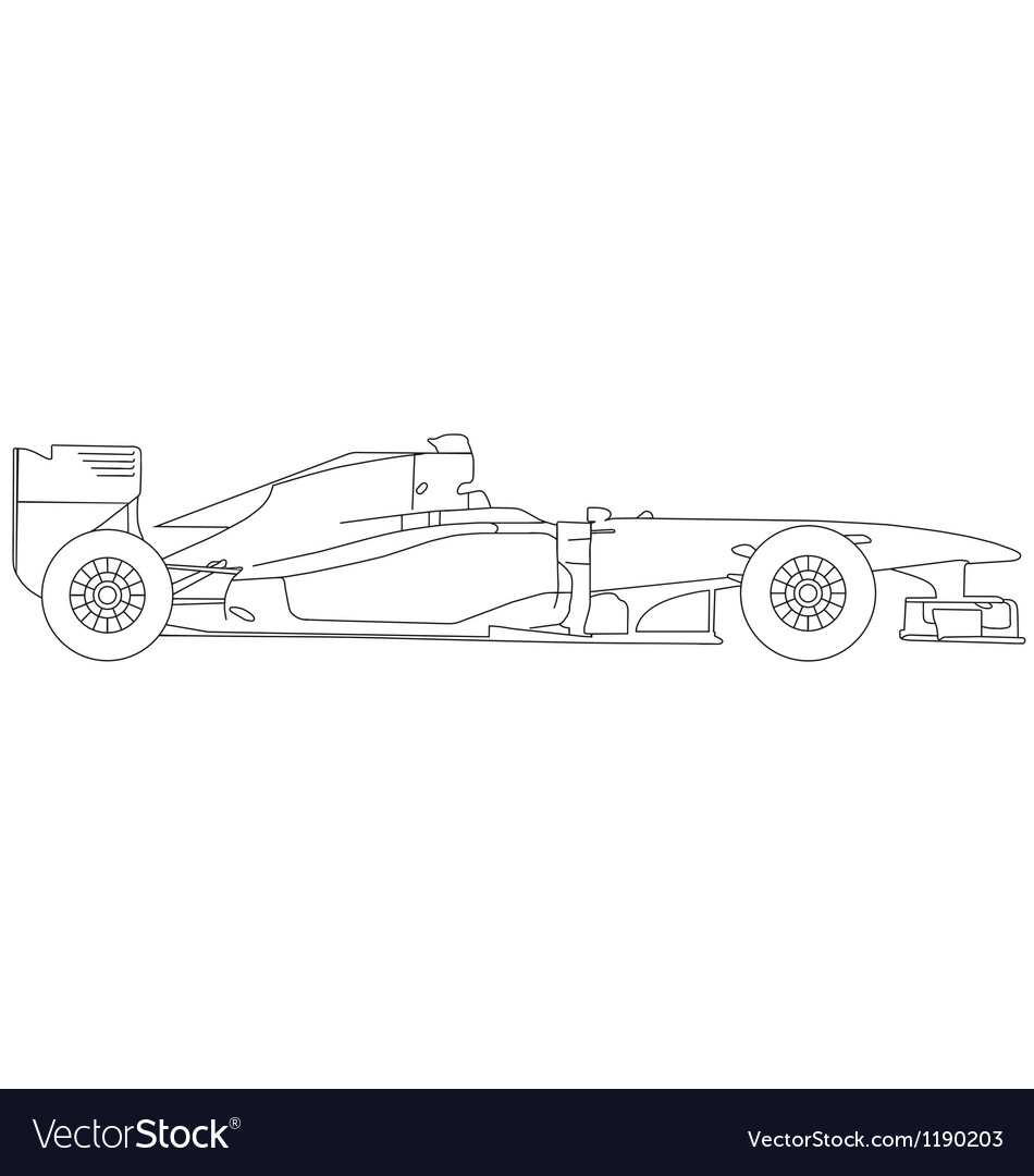 Racing car Royalty Free Vector Image - VectorStock