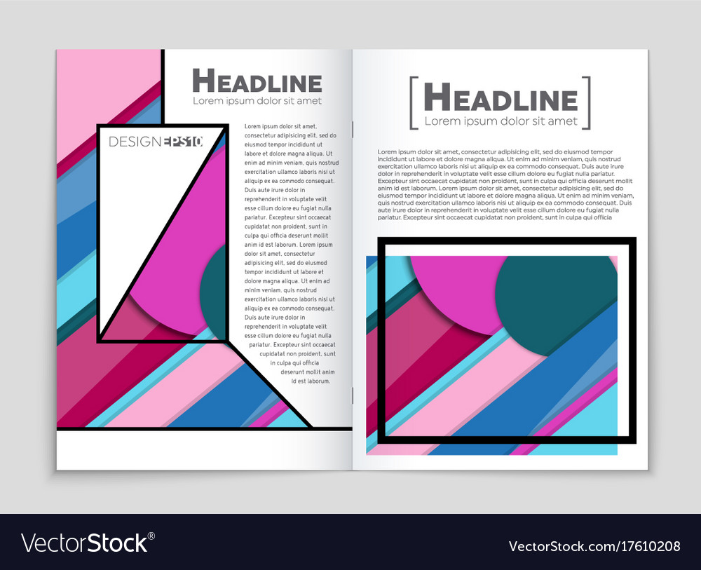 Abstract layout background set for art Royalty Free Vector