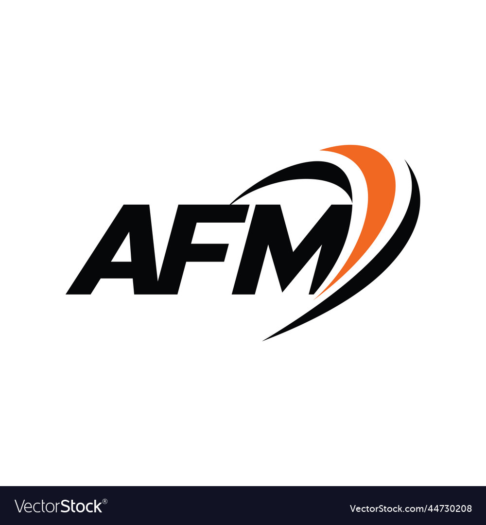 Afm monogram logo Royalty Free Vector Image - VectorStock