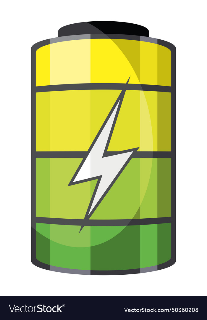 High performance battery Royalty Free Vector Image