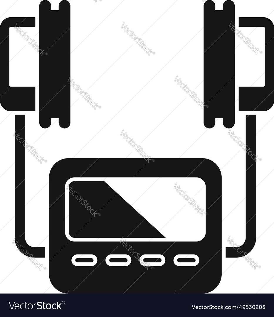 Pacemaker defibrillator icon simple Royalty Free Vector