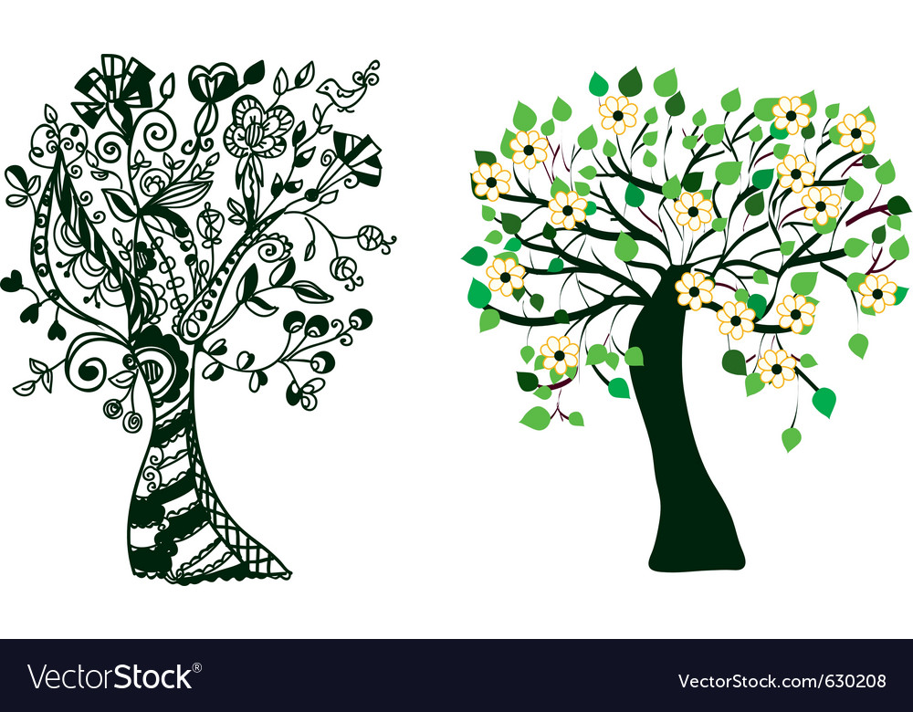 Trees Royalty Free Vector Image - VectorStock