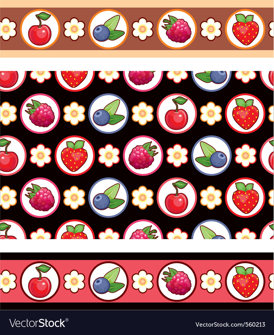 Berry background Royalty Free Vector Image - VectorStock