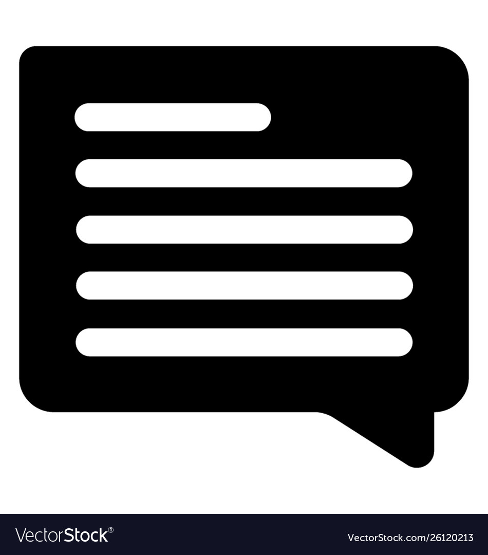 Comment chat bubble Royalty Free Vector Image - VectorStock