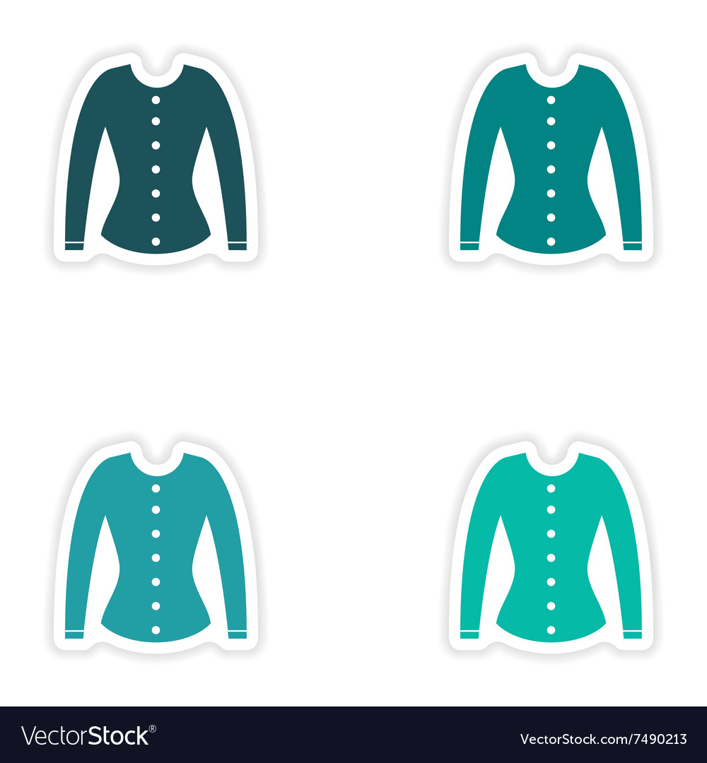 Concept Stylish Paper Sticker On White Background Vector Image