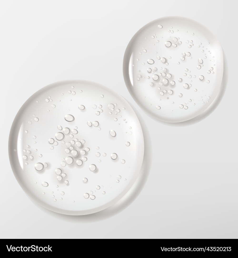 Elements realistic beauty and cosmetics clear gel Vector Image