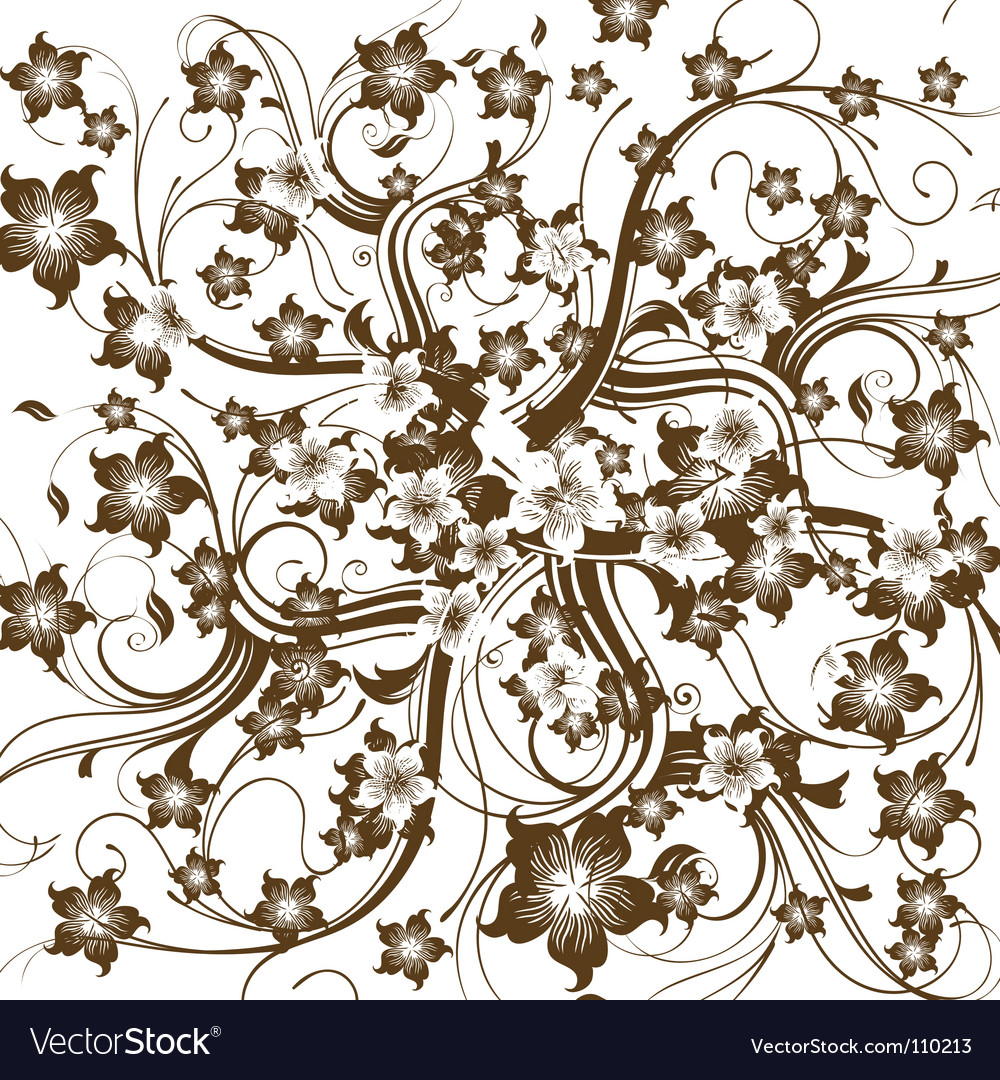 Floral background Royalty Free Vector Image - VectorStock