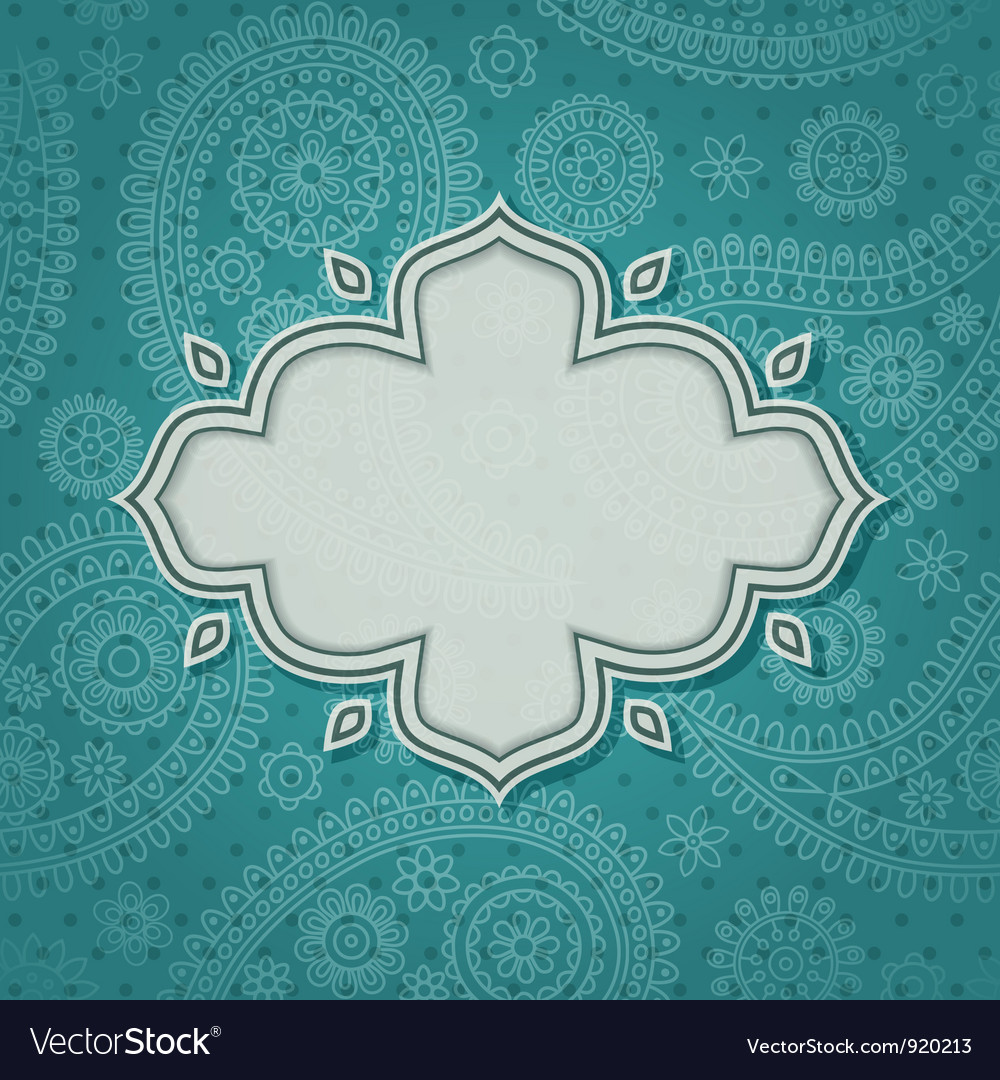 Indian frame Royalty Free Vector Image - VectorStock