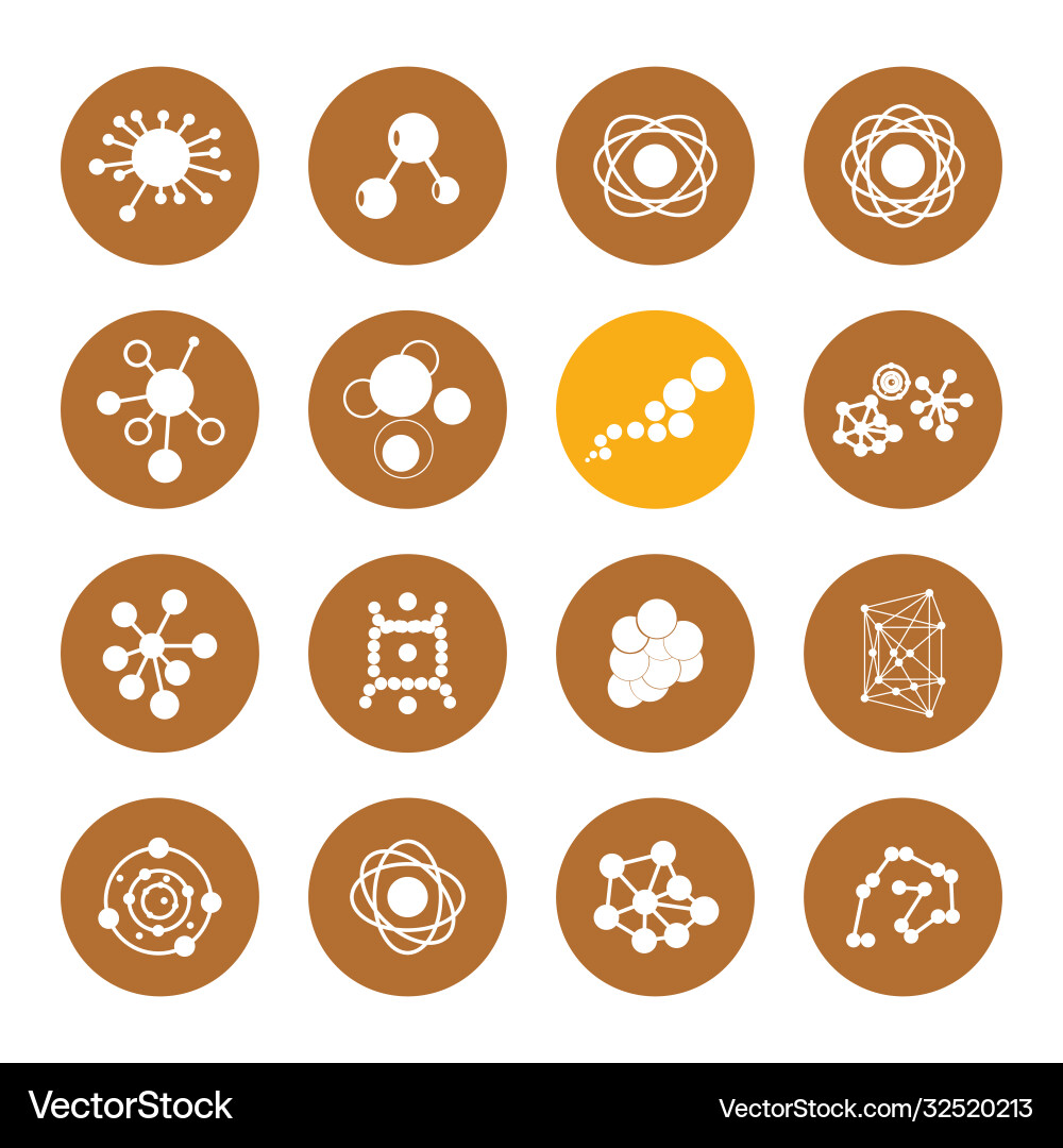 Molecule icon Royalty Free Vector Image - VectorStock