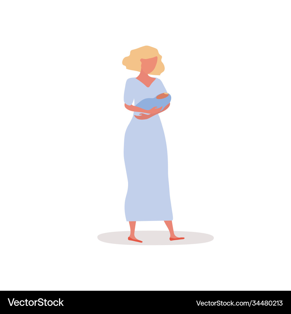 Mother holding her baby Royalty Free Vector Image