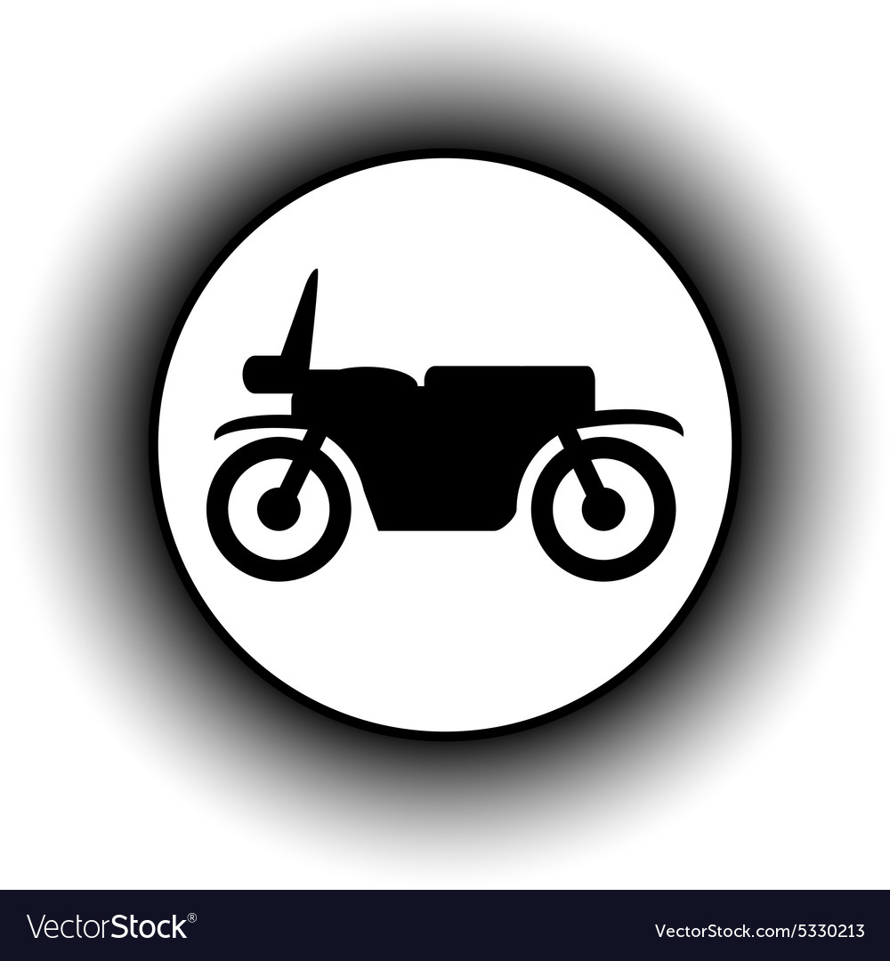 Motorcycle button Royalty Free Vector Image - VectorStock