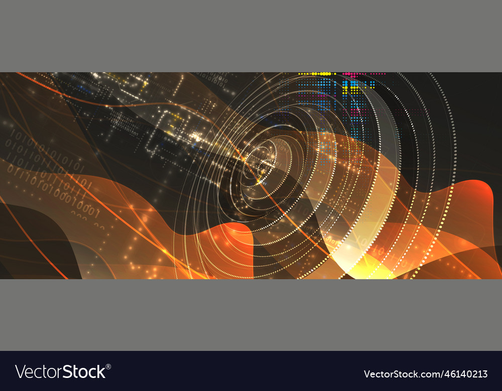 Quantum processing deep learning artificial Vector Image