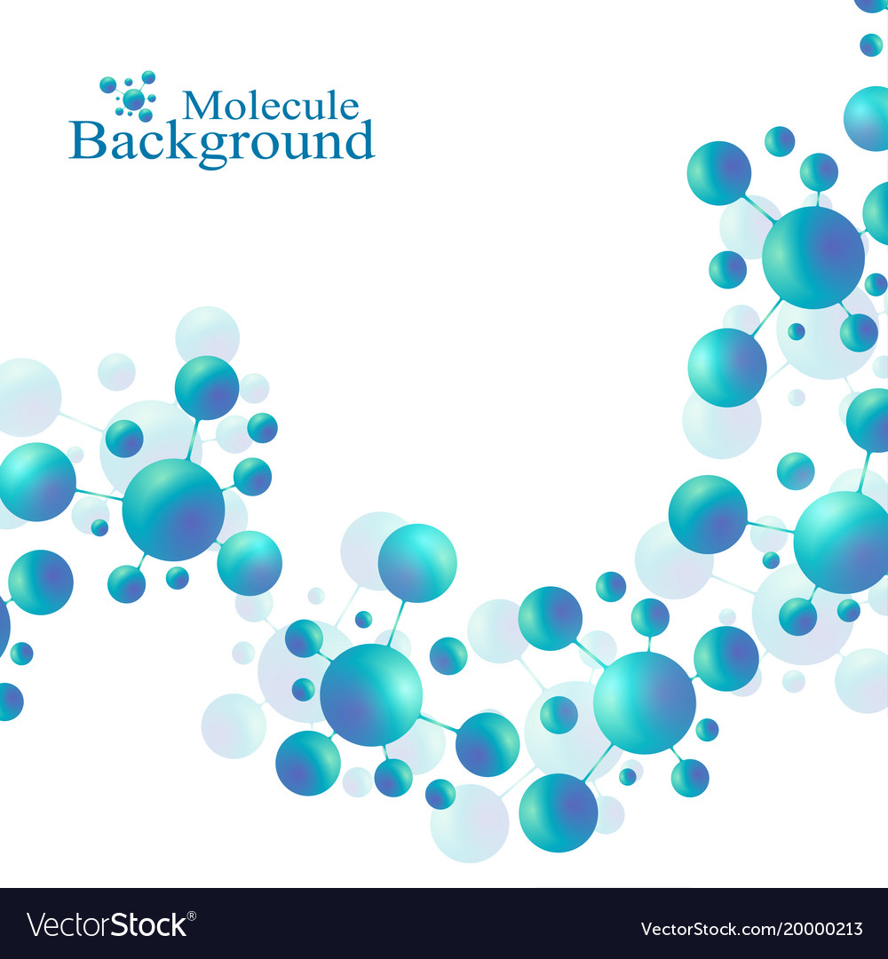 Structure molecule and communication dna atom Vector Image