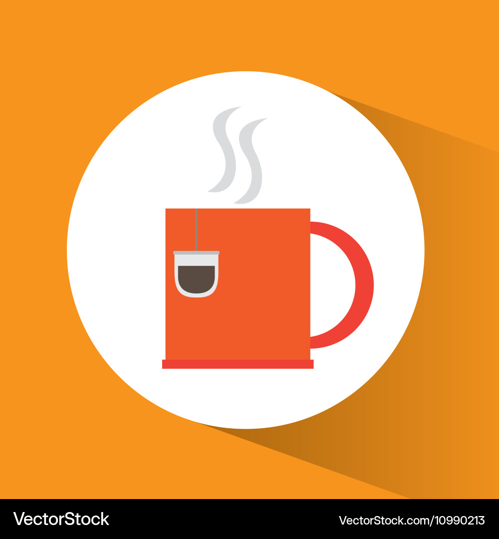 Tea mug of office and work design Royalty Free Vector Image